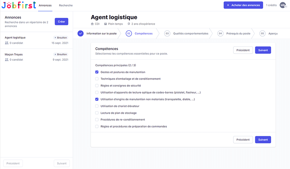 Jobfirst, logiciel de recrutement sans CV, par compétences